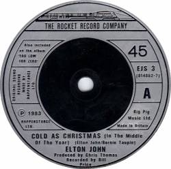 Elton John Cold as Christmas (In the Middle of the Year) (EP)- Spirit ...